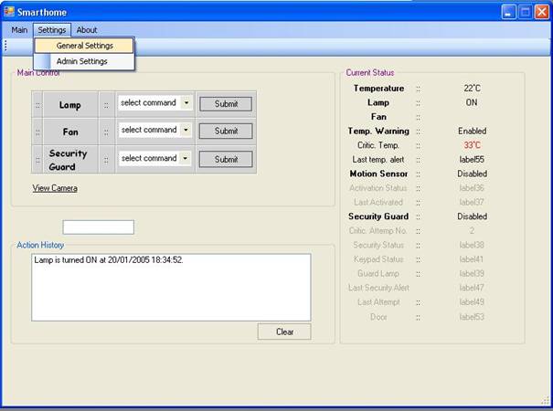 Figure 4 – Main controlprogram created by C#